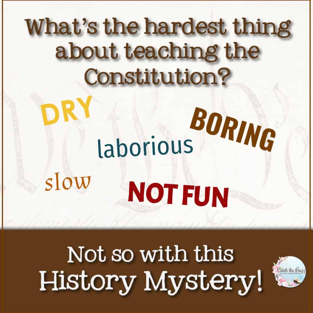 Constitution Unit Lesson Plan: History Mystery Escape Room - Catch the ...