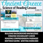 Ancient Greece SCIENCE of READING: Background + Vocabulary ...