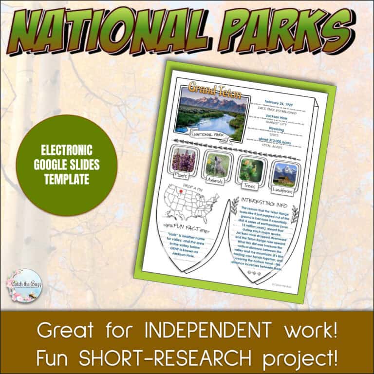 National Parks Banner Project | End of Year | Short Research Project ...