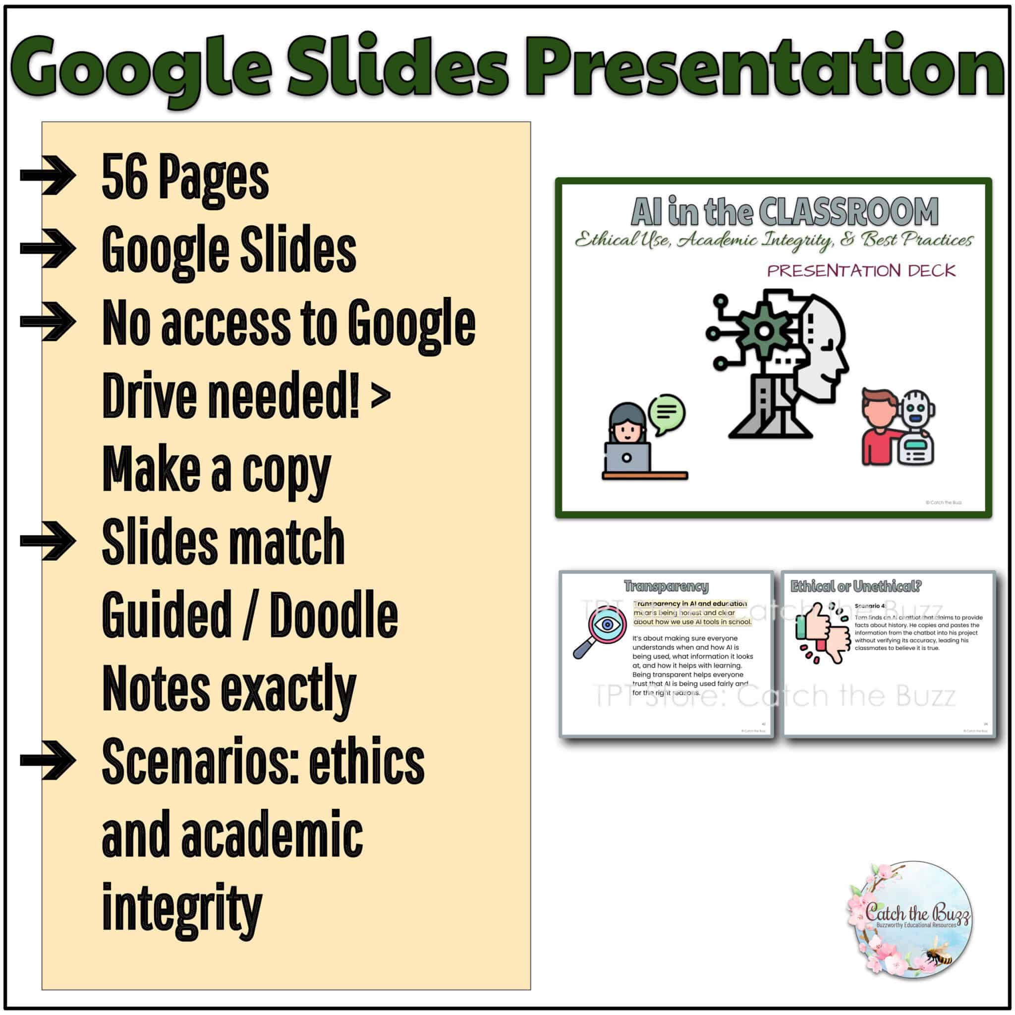 Artificial Intelligence Classroom Toolkit: Presentation, Guided Notes ...
