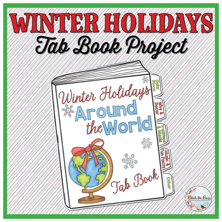 Winter Holidays Around the World Tab Book + Close Readings - Catch the ...