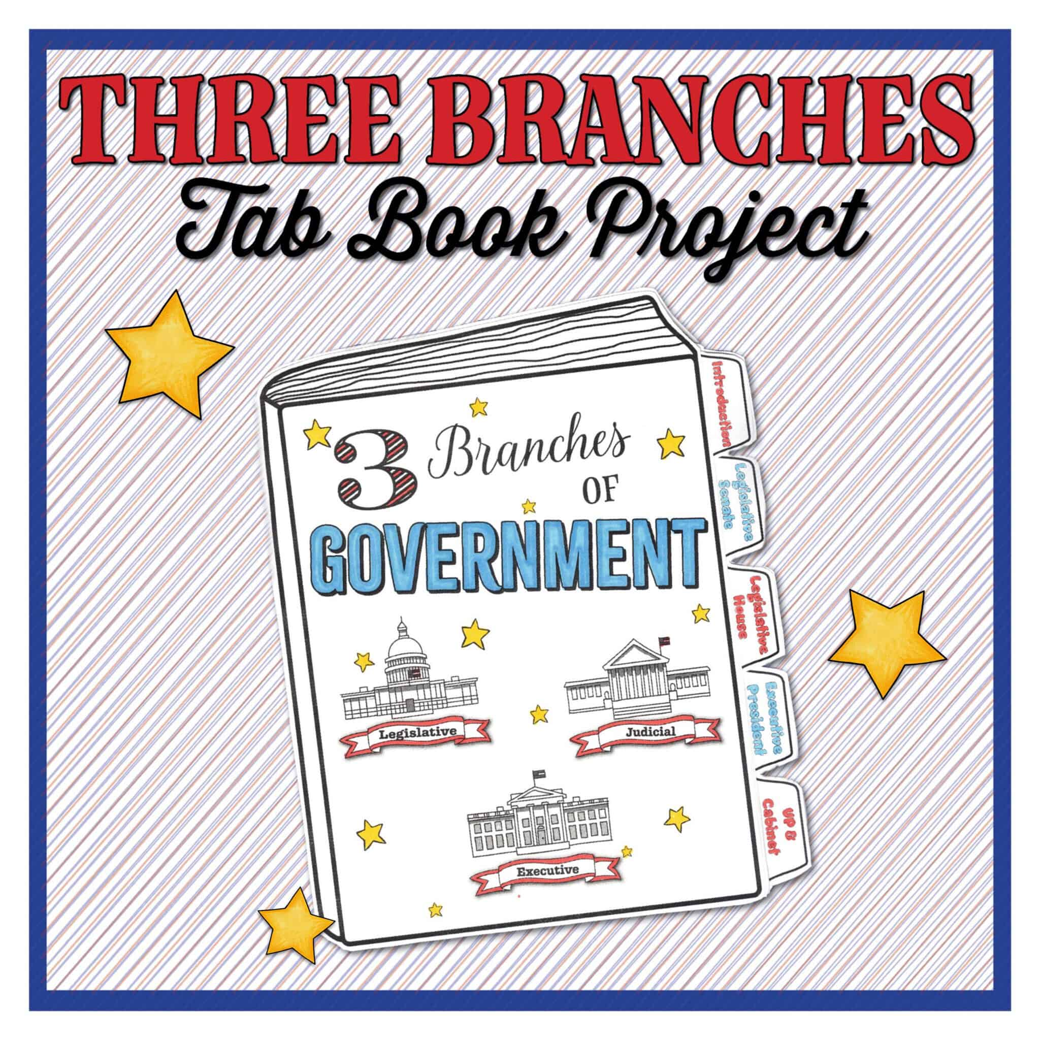 Three Branches of Government TAB BOOK + Close Reading - Catch the Buzz ...