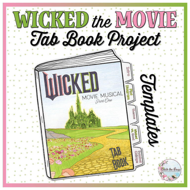 Wicked the Movie Tab Book Project - Story Elements - Catch the Buzz ...