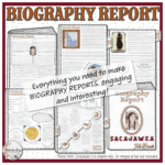 Biography Research Project: Interactive Tab Book Template - Catch the ...