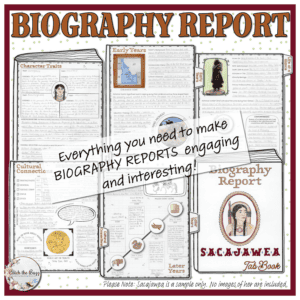 Biography Research Project: Interactive Tab Book Template - Catch the ...