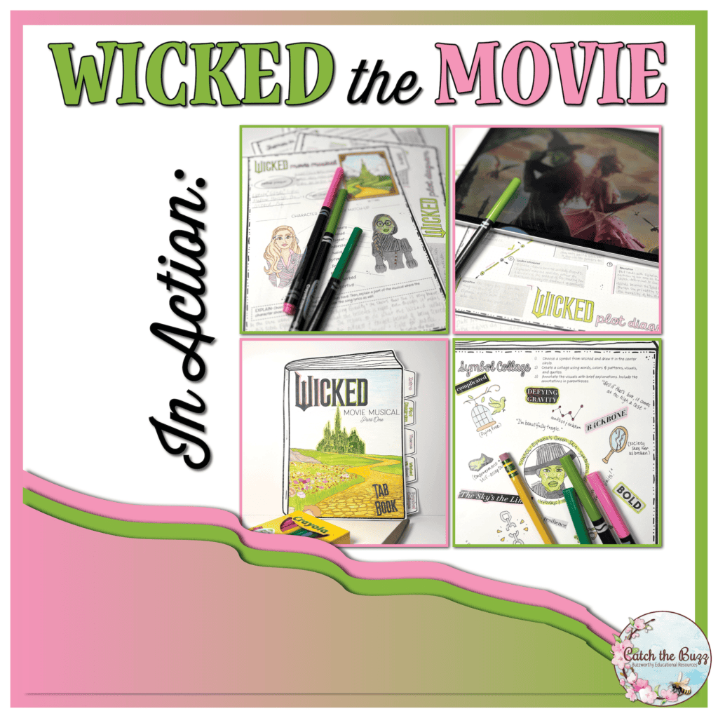 Wicked the Movie Tab Book Project - Story Elements - Catch the Buzz ...