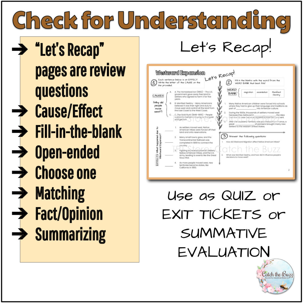 Westward Expansion - Presentation, Guided Notes + Doodle Notes - Catch the Buzz Teaching