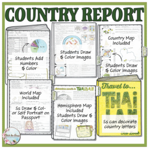 Travel Guide Country Report Project for Students Project Tab Book ...