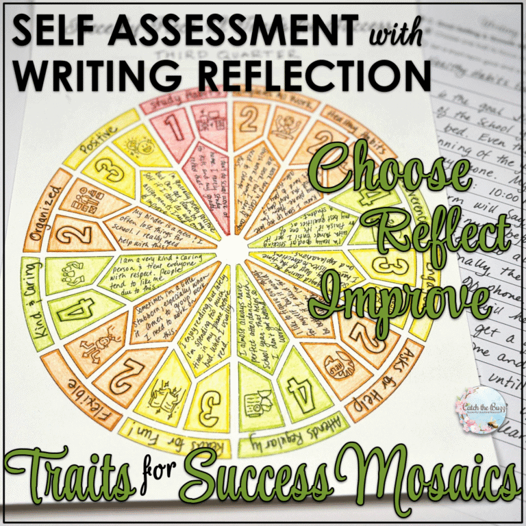 Back to School SEL Activity | Self-Assessment + Traits Mosaic Growth ...