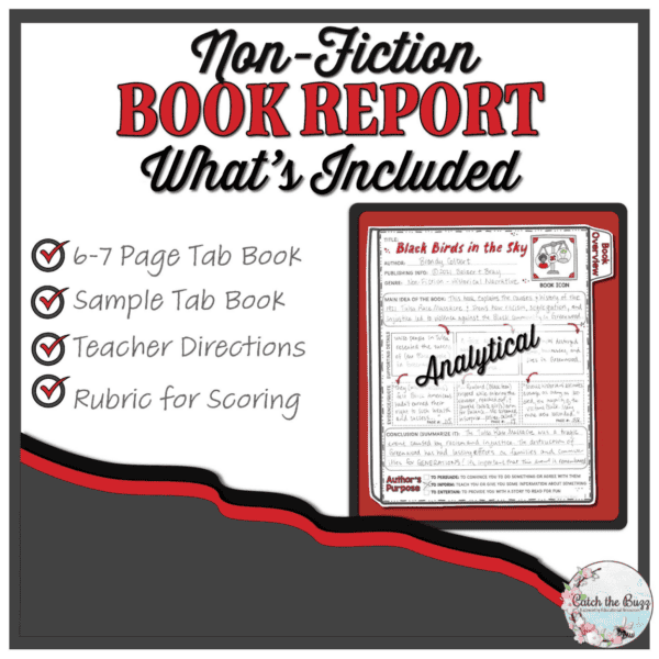Nonfiction Book Report Project Tab Book