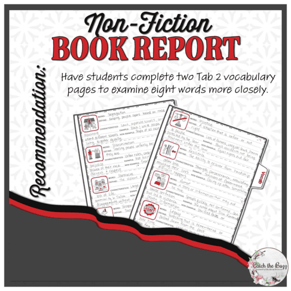Nonfiction Book Report Project Tab Book